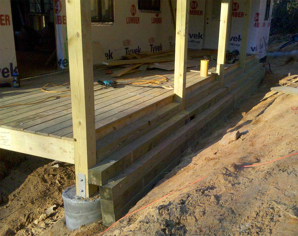Ground Deck Construction | Asheville Deck Builders